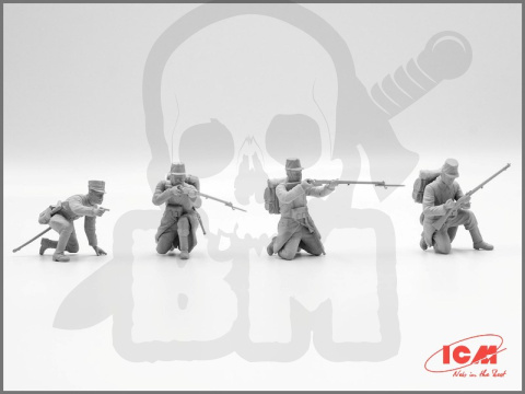 Battle-Models > WWI Belgian Infantry 4 figures 1:35